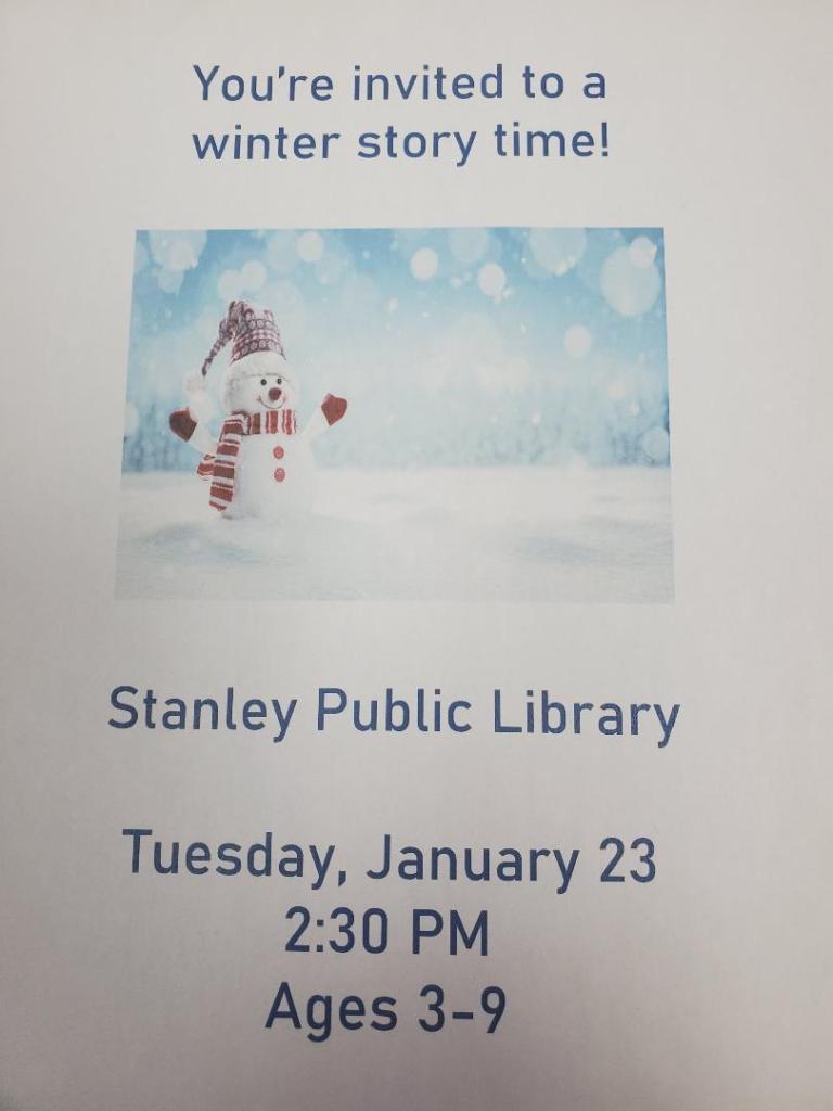 Stanley Public Library | The mission of the Stanley Public Library is ...